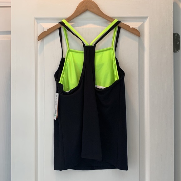 Speedo | Tops | Speedo Endurance Womens Sport Neon Black Halter With ...